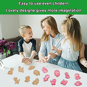 Leesgel Dinosaur Cookie Cutters for Kids Party Decorations, Dinosaur Birthday Party Supplies Favors Decor, Plastic Dino Cookie Cutter Mold for Biscuit Fondant Cake Baking