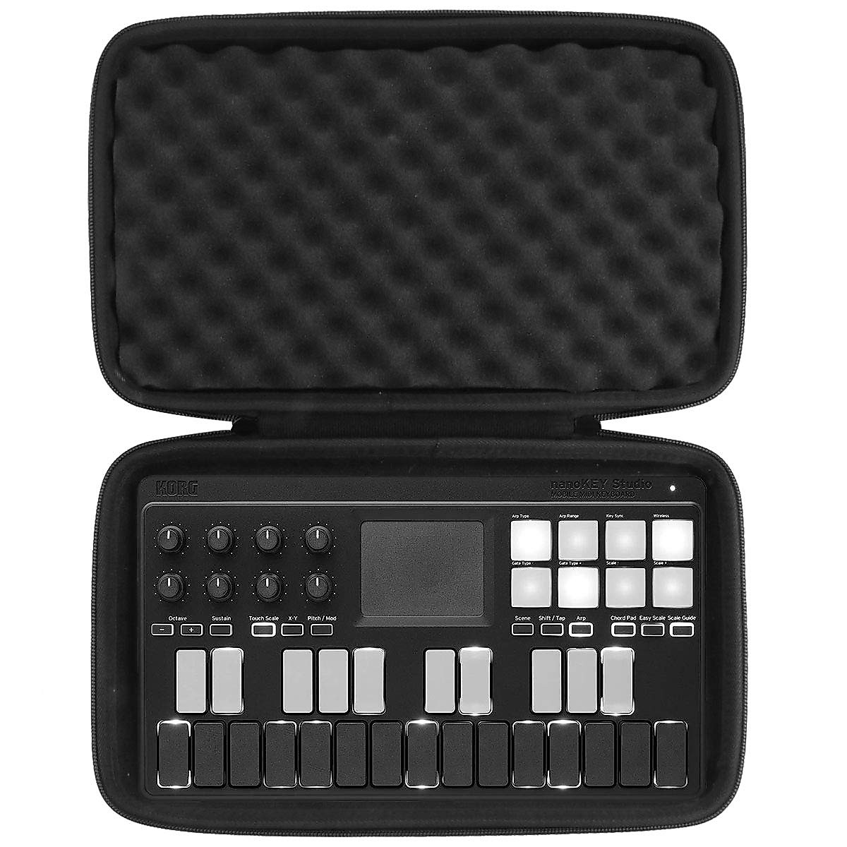 khanka Hard Travel Case Replacement for Compatible with Korg Midi Controller (NANOKEY-ST)