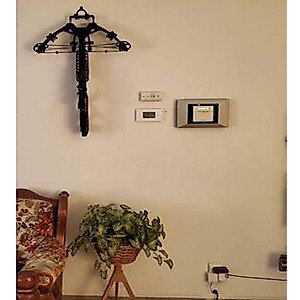 AUXPhome Bow Display Wall Hanger Wall Mount Storage Rack to Display Your Bow, Metal, Adjustable Size, Up to 20Lbs - No Bow