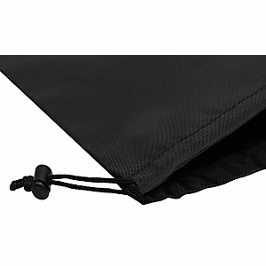 PALTERWEAR Drawstring Bag - Nylon Cinch and Ditty Stuff Pouch with Toggle (12 x 16-6 pack, Black)