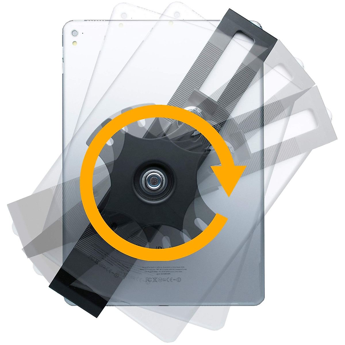Compact Wall Mount – CTA Security Wall Mount with Lock & Key System for iPad 10th Gen 10.9" - iPad 7th/8th/9th Gen 10.2" - Galaxy Tab S3 - Surface Go 3 & Other 7-14” Tablets - Black (PAD-CSWM)