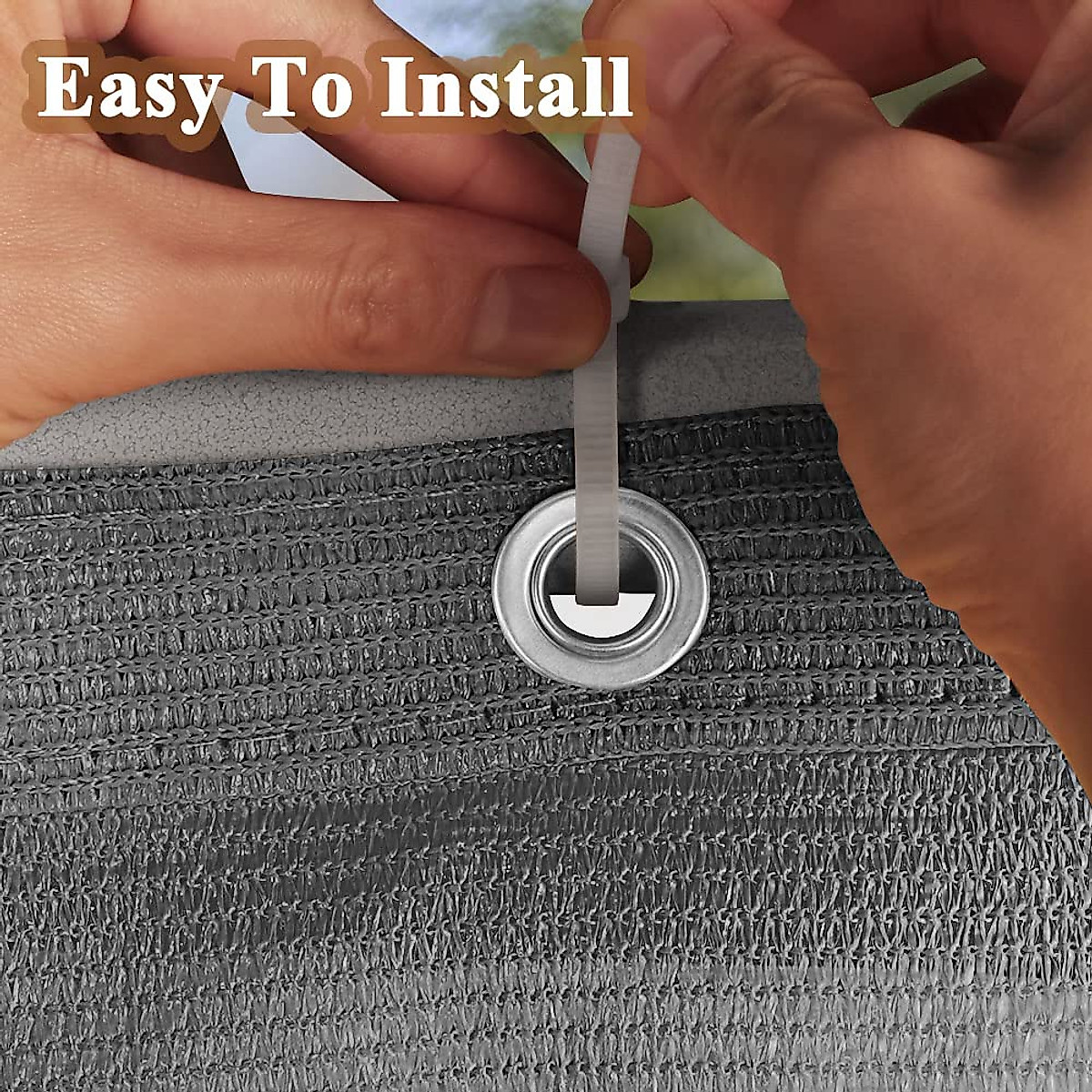 iCover 3.5x16.5ft Balcony Privacy Screen Fence, UV-Resistant Railing Fence Cover for Porch Deck Backyard Patio Garden, Cable Zip Ties Included, Grey