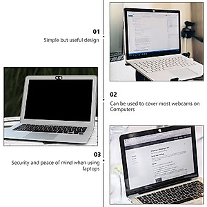 SOLUSTRE 12 pcs Camera Cover Computers laptops Adhensive Camera Privacy Covers Webcam Cover Slide Webcam Privacy Cover Tablet Notebook Webcam Cover Animal Webcam Cover Cell Phone abs White
