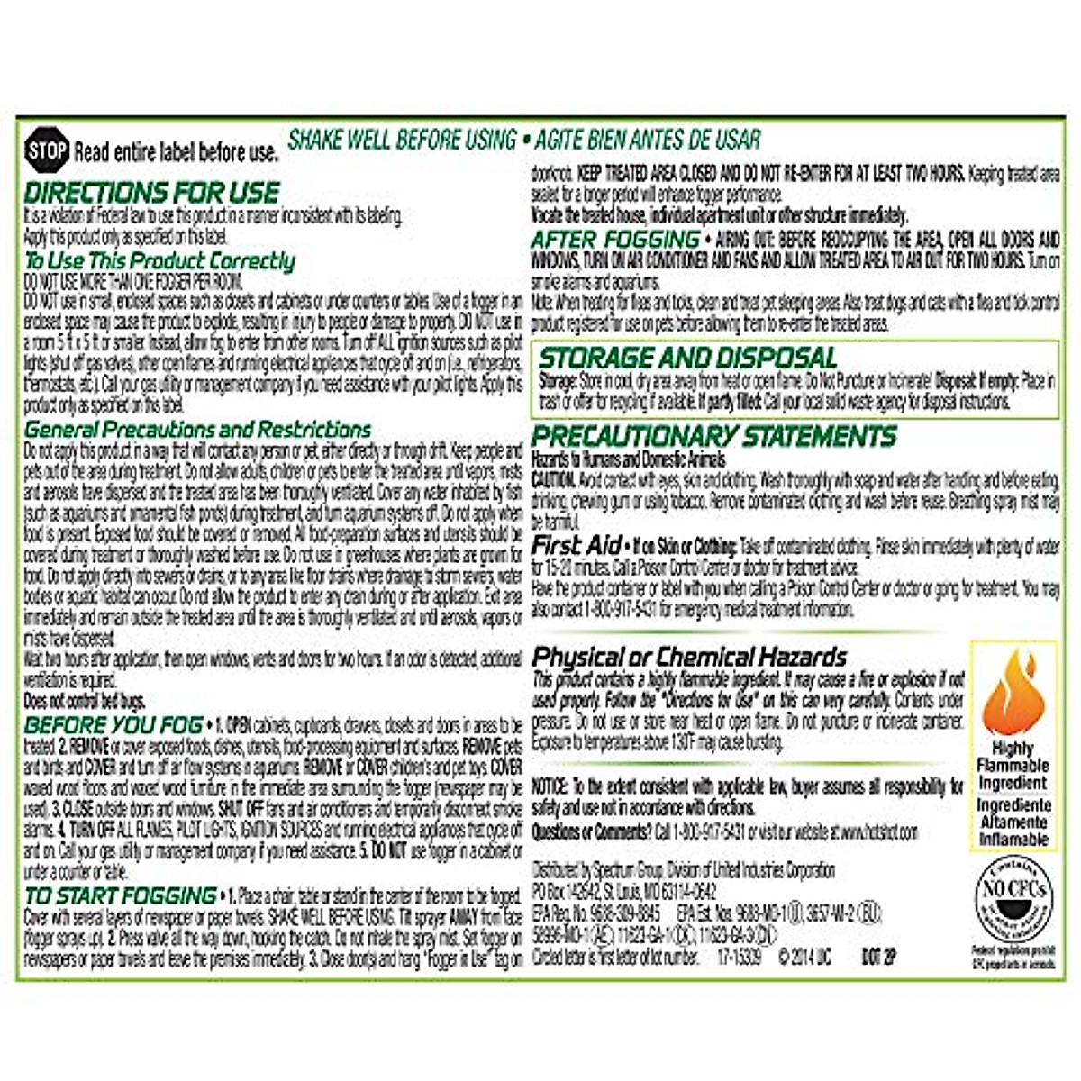 Hot Shot Fogger With Odor Neutralizer, Kills Roaches, Ants, Spiders & Fleas, Controls Heavy Infestations, 24 Count, 2 Ounce