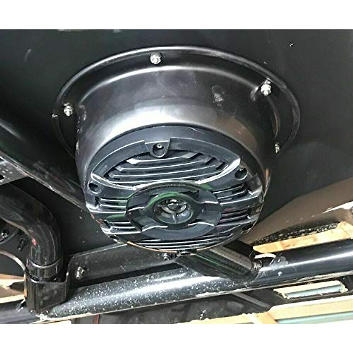 Pair of Universal Angled Speaker Enclosures Boxes Pods Surface Mount for Install of 6.5 Inch Speakers or Smaller