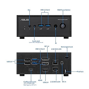 ASUS ExpertCenter PN42 Fanless Mini PC System with Quad Core N100, 4GB RAM, M.2 128G SSD, WiFI 6E, Triple 4K support, single LAN, dTPM, Windows 11 Pro