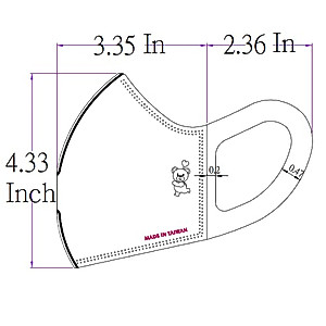 Rectron Health Taiwan, Made in Taiwan Rectron 3-Ply Small Kids Disposable Wide Ear Loop Face Mask (Apple Green) 50PC, 4.33 Inches x 3.35 Inches