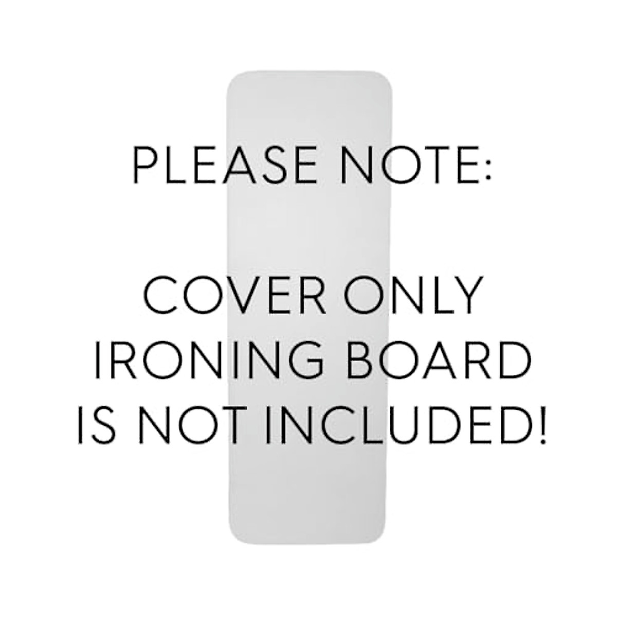 TIVIT Rectangular Ironing Board Cover for The Original Big Board - AlumiTek Silicone Metallic Coating, Thick Padding, Scorch Resistant, Elastic Edge, 59 x 22, Made in Italy