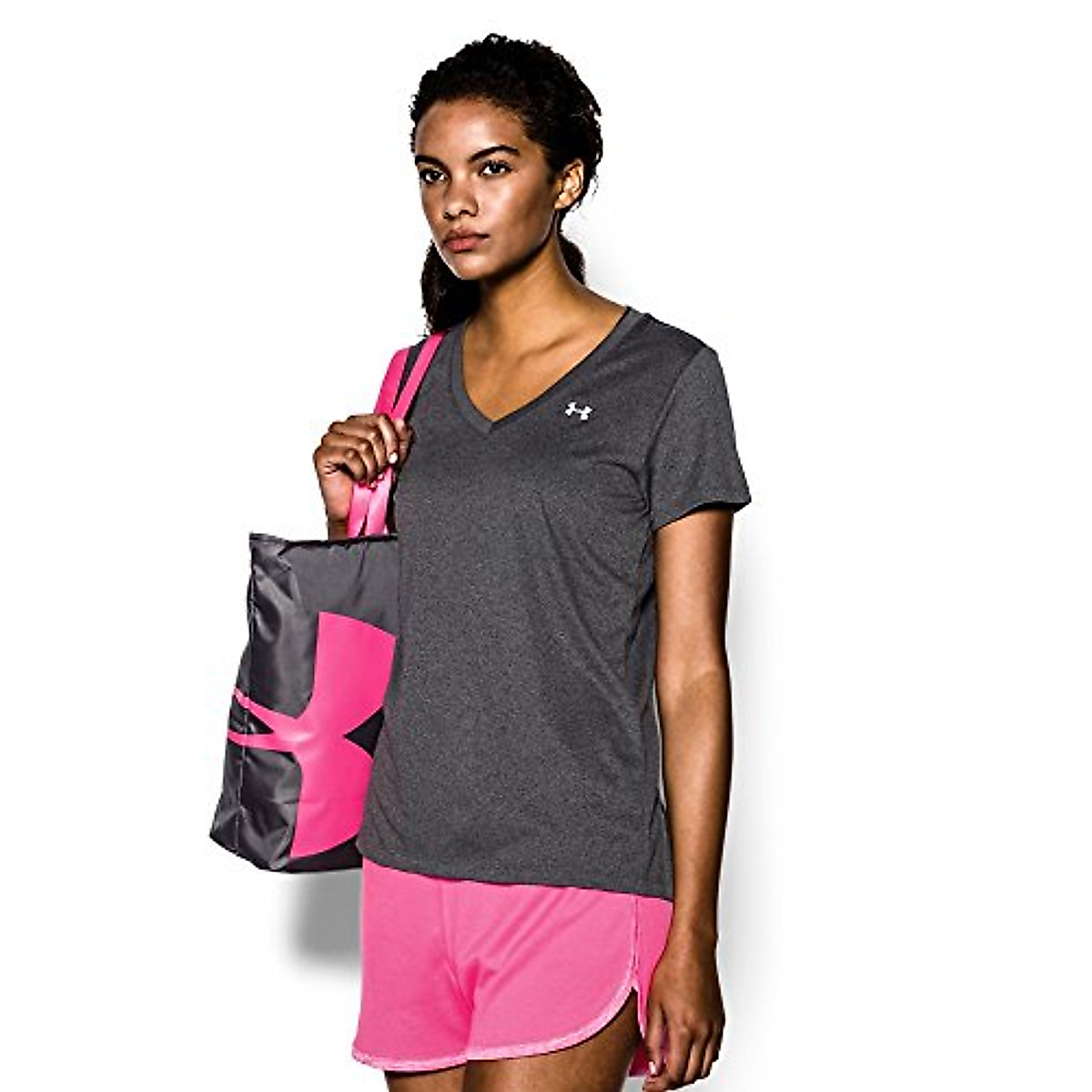 Under Armour Women's UA Tech™ V-Neck MD Gray