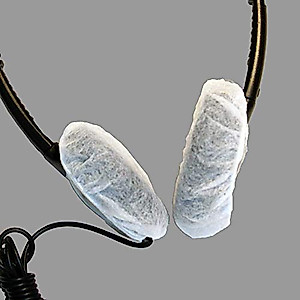 Scan Sound, Inc. Small Stretchable Headphone Covers - White - Bag of 100 - Stretches up to 2 1/2 inches