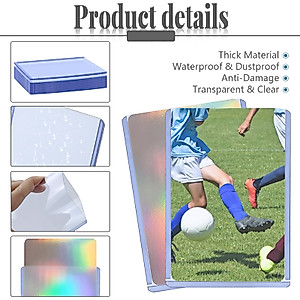 Vmiapxo 100 Pcs 3" x 4" Hard Plastic Card Sleeves, for Cards Waterproof Collector Card Sleeves Plastic Card Holder Protectors for Trading Cards Game Cards Sports Baseball Card