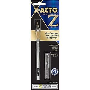 NuWallpaper NU2906 Maui Peel and Stick Wallpaper, Green & X-Acto No 1 Precision Knife | Z-Series, Craft Knife, with Safety Cap, 11 Fine Point Blade, Easy-Change Blade System