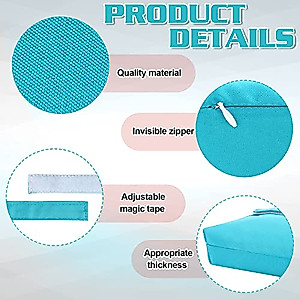 Qunclay 2 Piece Headrest Pillow Pool Furniture Lounge Pillow Chair Pillows Patio Furniture Pillows with Adjustable Elastic Tape Band Head Support Pillow for Pool Patio Chairs (Turquoise)