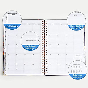 Daily Planner 2023,Daily Weekly Monthly Planner Yearly Agenda,Daily To Do List Notebook- Goal Agenda Foil Notebook Organizer for 2023,Students,College,Work,ADHD,Fitness,Productivity