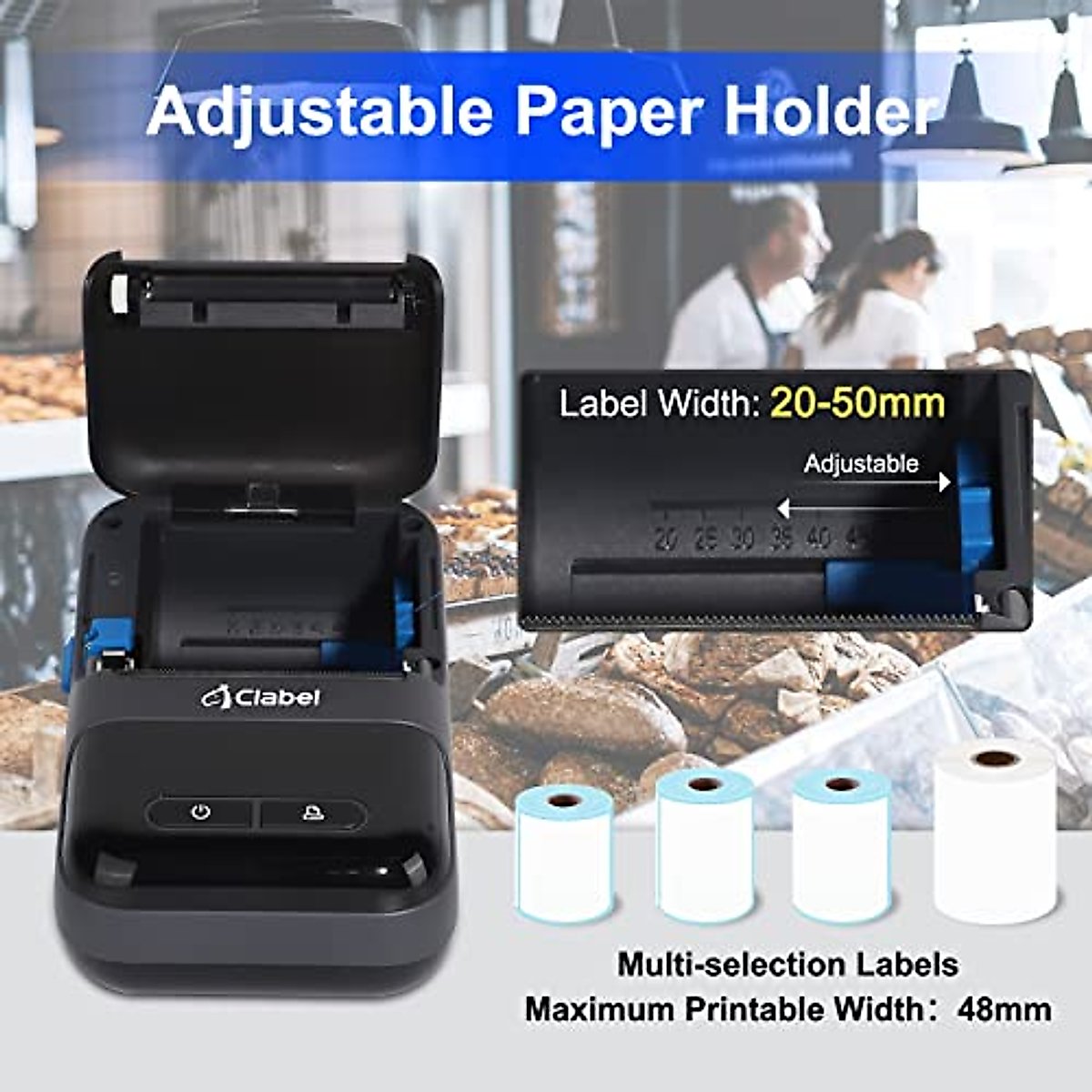 Label Maker Machine 220B with Label Maker Tape 40 * 30