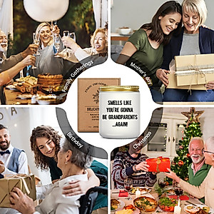 Pregnancy Announcement Gifts for Grandparents, Funny Baby Reveal Gift, Grandparents Again Gifts, Pregnancy Reveal Idea, Promoted to Grandma & Grandpa Gifts, Grandparents To Be, Lavender Scented Candle