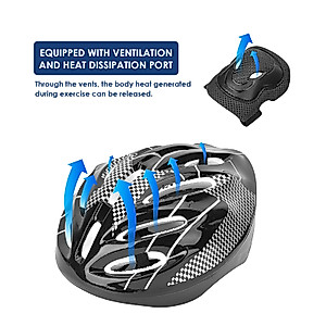 Ruiqas Adult Youth Protective Equipment 7pcs/Set Protective Protective Gear Set for Cycling Scooters Balance Bikes Twister Bikes Outdoor Sports