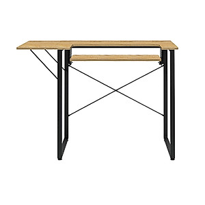 Sew Ready Dart Wood/Metal Multipurpose Machine Table Workstation Desk with Folding Top for Crafts, Sewing, Computers, Laptops, Games, Graphite/Ashwood, 41W