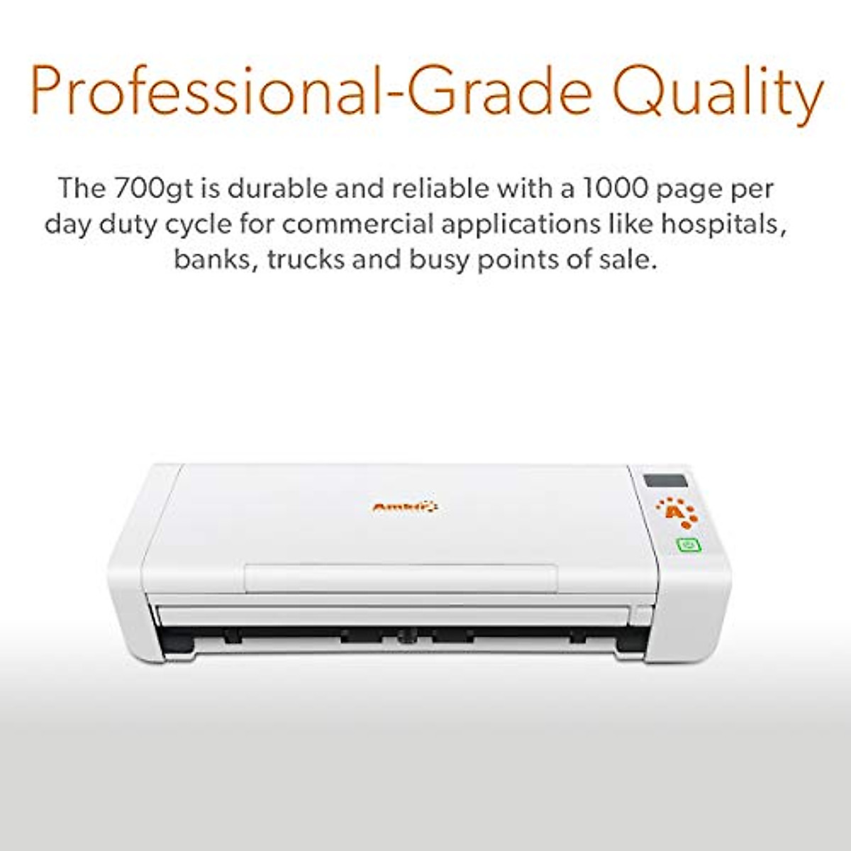 Ambir nScan 700gt Hybrid Duplex Document Scanner for Windows PC