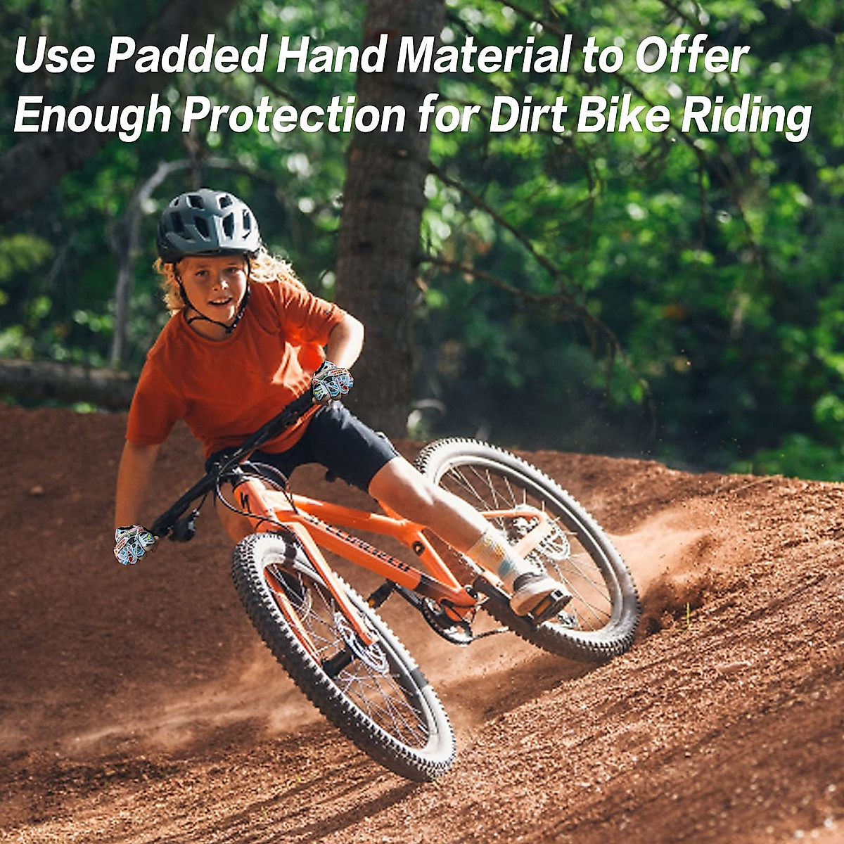 Kids Junior Jr Children Child Youth Boy Girl Ride Fit Sizing Gel Padding Outdoor Sport Cycling Mountain Road Bike Bicycle Half Finger Gloves Value 1 Pair (Green, Medium)