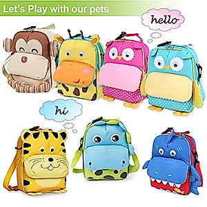 Yodo 3-Way Convertible Playful Insulated Kids Lunch Boxes Carry Bag/Preschool Toddler Bag for Boys Girls, with Quick Access front Pouch for Snacks, Shark