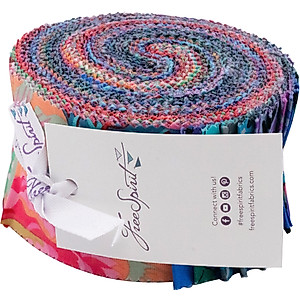 Kaffe Fassett Collective February 2023 Darker Design Roll 40 2.5-inch Strips Jelly Roll Free Spirit
