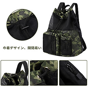 Lohol Mesh Drawstring Backpack with Shoes Bag, Swimming String Sack for Sports Gym Yoga Beach Travel (Pink Galaxy)