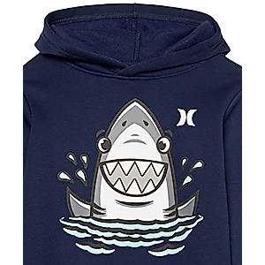 Hurley Baby Boys' Hoodie and Joggers 2-Piece Set, Midnight Navy/Shark, 3T