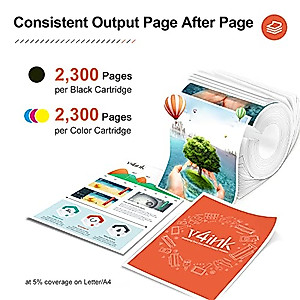 v4ink Remanufactured 410A Toner Cartridge Replacement for HP 410A 410X CF410A CF411A CF412A CF413A Toner Set for HP Color Pro M452dn M452dw M452nw MFP M477fnw M477fdw M477fdn M377dw Printer, 4-Pack