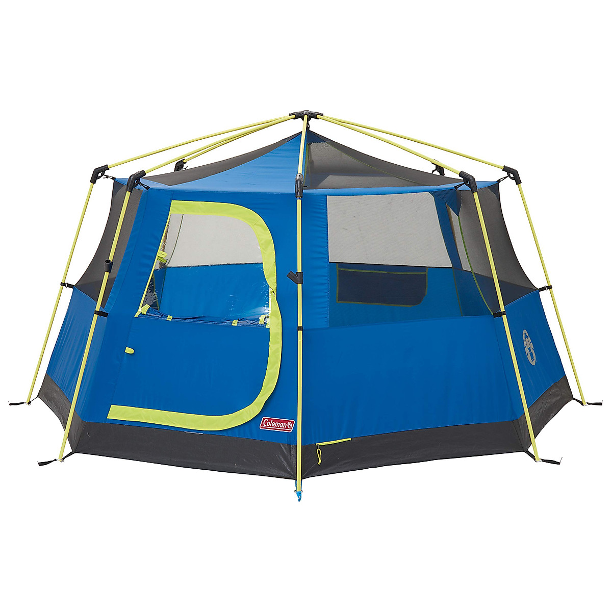 Coleman Tent Octago, 3 Man Tent Ideal for Camping in The Garden, Dome Tent, Waterproof 3 Person Camping Tent with Sewn-in Groundsheet