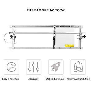 ZELCAN Chainsaw Mill, Portable Sawmill 14 Inches to 24 Inches Guide Bar Wood Lumber Cutting Saw Mill, Aluminum Steel Chainsaw Milling Machine for Builders and Woodworkers