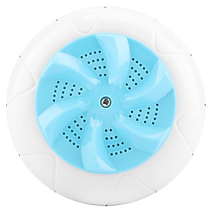 USB Mini Ultrasonic Washing Machine Turbine Cleaner Portable for Washing Machine Multifunction Travel Washing Device Tool for Clothes Fruit Vegetable Underwear Socks(Blue)