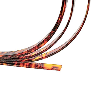 Musiclily Plastic Guitar Binding Purfling Strip 1650 x 6 x 1.5 mm, Tortoise Shell