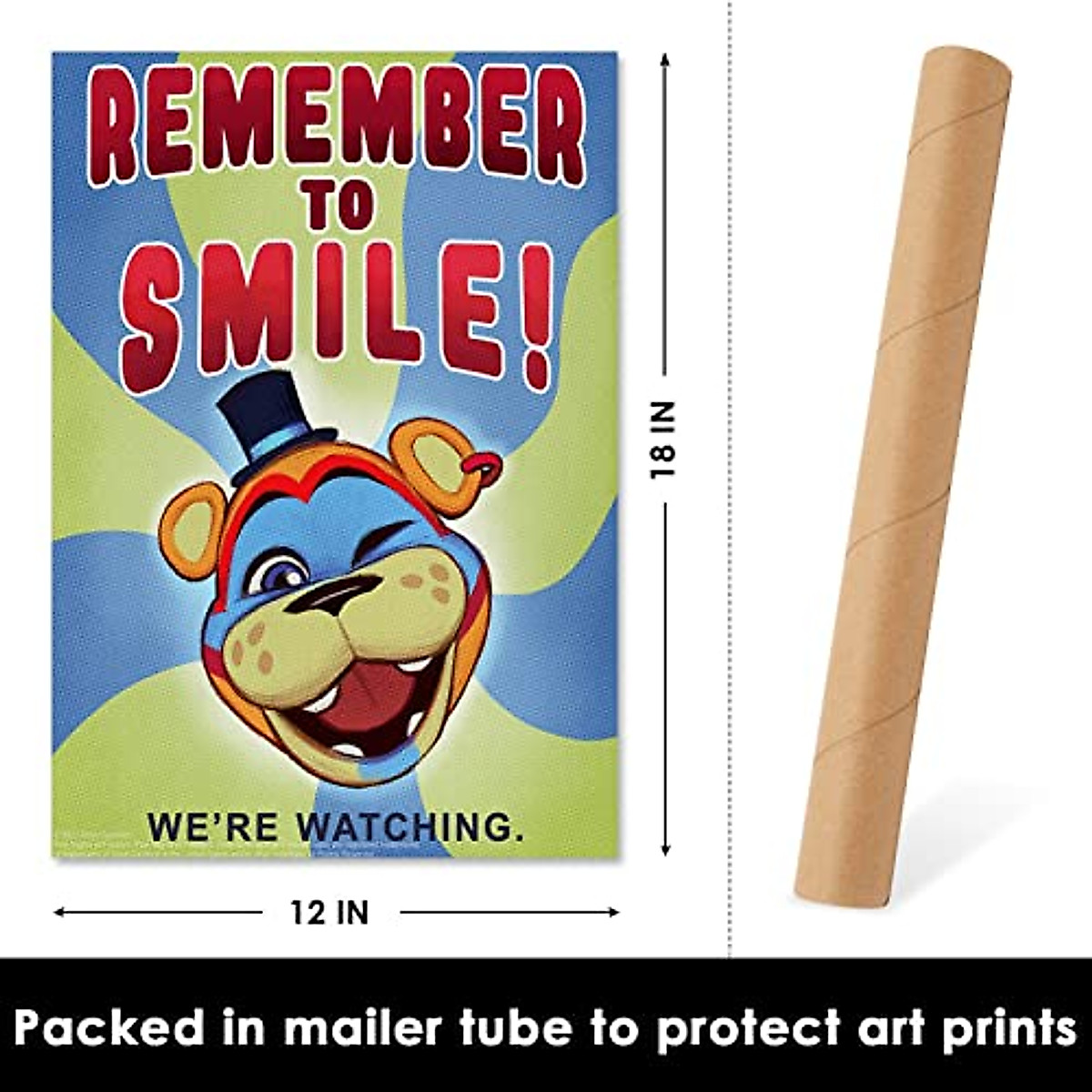 LuxBay Canvas Posters, FF Merch Security Bug Unframed Wall Art Print For Home, Office, Dorm Decoration 12 X 18 Inch