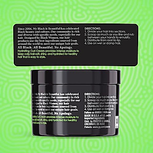 MY BLACK IS BEAUTIFUL Sulfate Free Hydrating Curl Cream for Curly and Coily Hair with Coconut Oil, Honey and Turmeric, 7.6 Fl Oz