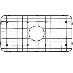 Serene Valley Sink Bottom Grid 24-1/8" x 12-5/8", Centered Drain with Corner Radius 1-1/2", Sink Protector NLW2412C