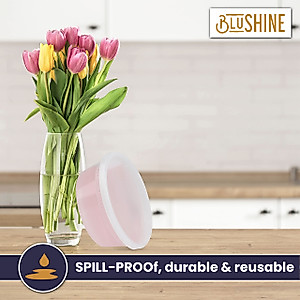 [40 Sets] 8 oz. Plastic Deli Food Storage Containers with Airtight Leak Proof Lids - Reusable - Microwave, Fridge, and Freezer Safe