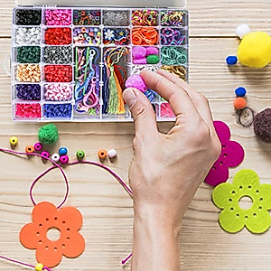 PANTRY X 36 Grids pack of 2 sets plastic organizer box with dividers for Bead organizer, Fishing tackles, Jewelry, Craft organizers and storage with adjustable dividers