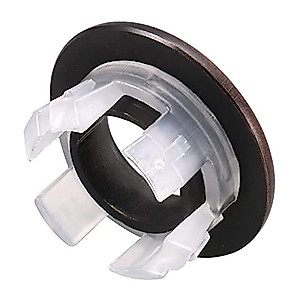 BWE Oil Rubbed Bronze Sink Basin Trim Overflow Cover Brass Insert in Hole Round Caps