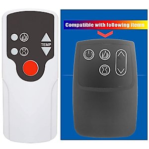 Replacement for Style Selections Electric Fireplace Heater Remote Control 0667535 88287 26MM8715-Z248 0667533 88317 23MM5661-Z402 0667538 88324 32MM40000-Z455
