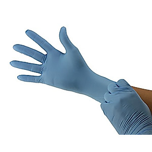BeeSure BE1115 Nitrile Powder Free Exam Gloves, XSmall (Pack of 100)