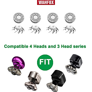 4 pcs Shaver Replacement Blades for Skull Shaver Pitbull Replacement Blades for Carver Pitbull Gold PRO/Platinum PRO/Silver PRO Pitbull Gold Replacement Heads