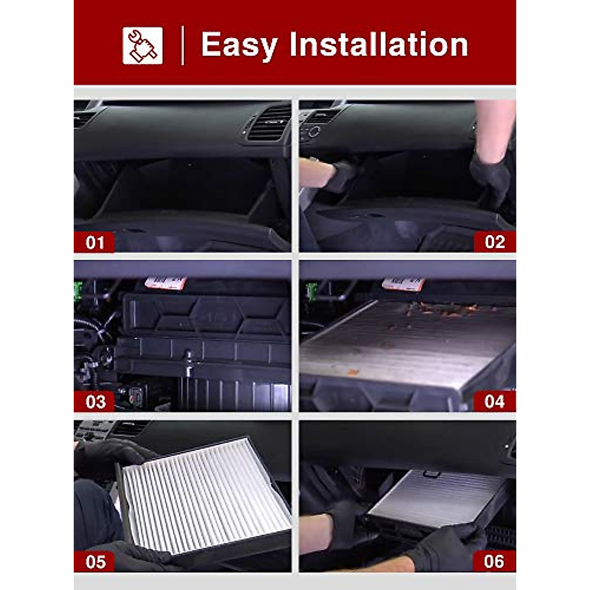 Puroma Cabin Air Filter with Activated Carbon, Replacement for CP157, CF12157, Select Lexus and Toyota Vehicles