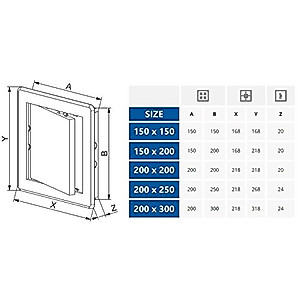 Brown Access Panel 200mm x300mm Inspection Panel Hatch Access Door