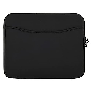 CaSZLUTION iPad Pro Sleeve for 12.9 inch New iPad Pro M2 & M1 2022-2018 with Smart/Magic Keyboard Bag Case, Neoprene Sleeve Case with Pencil Holder, Front Pocket Tablet Accessories - Black