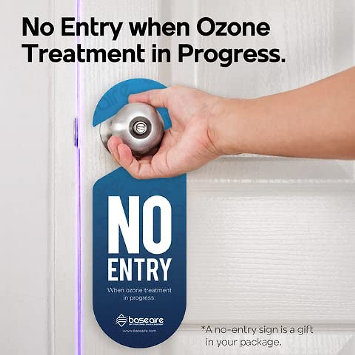 BaseAire Ozone Generator 7,000 mg/h High Capacity O3 Home Ozone Machine for Rooms, Smoke, Cars and Pets, Compact, Portable, Best for Odor Stop Control (888 Pro)