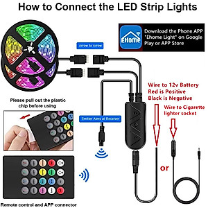 Vbakor RV Awning Lights, 40FT RV Underglow Led Lights Kit, 12V Multi-Color Exterior Neon Accent Underbody Strip Lights for Camper Motorhome with Extension Cable, Music Sync, Waterproof