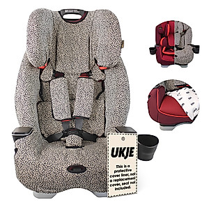 UKJE Protective Car Seat Cover - Compatible with Graco Slimfit 3-in-1 Convertible Car Seat, Slim Fit Car Seat, Car Seat Liner, Car Seat Protector, Convertible & Comfortable Seat Cotton Cover - Leopard