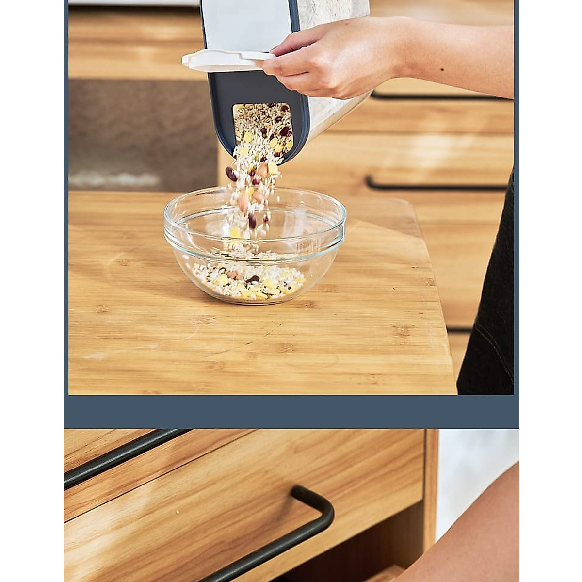 CEREAL CONTAINER STORAGE (BLUE)