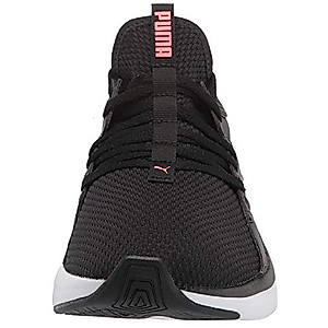 PUMA womens 19435501 Running Shoe, Puma Black-ignite Pink-puma White, 8.5 US